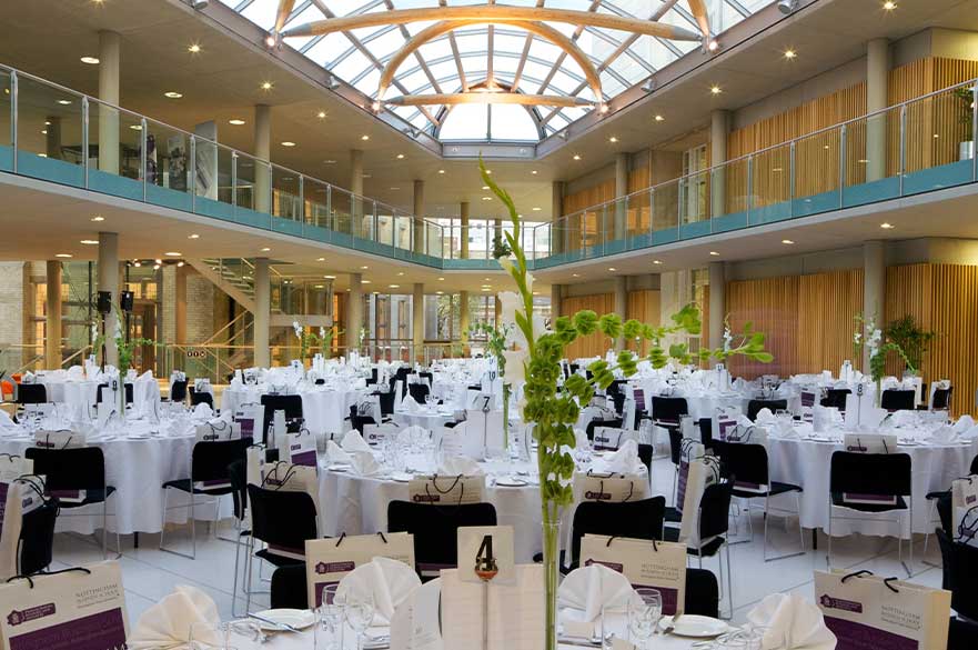 Banqueting and special events | Nottingham Trent University